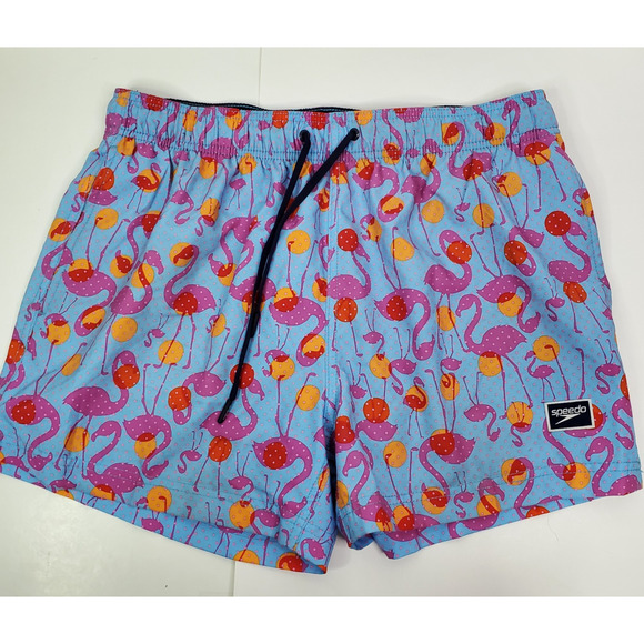 Speedo | Swim | Speedo Flamingo Vibes Aruba Blue Upf 5 Swim Suit Trunks ...